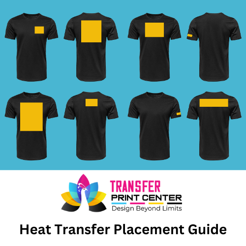 Heat Transfer Size Placement Guide – Transfer Print Center